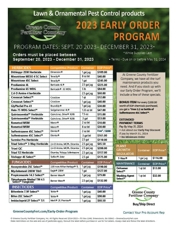 Early Order Program | Greene County Fertilizer Company 855-606-FERT
